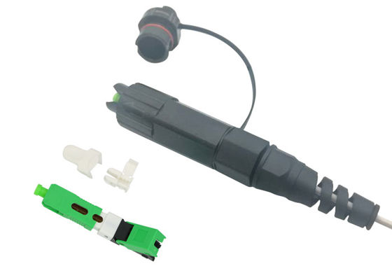 Right Angle 60dB FTTB Fiber Optic Fast Connectors
