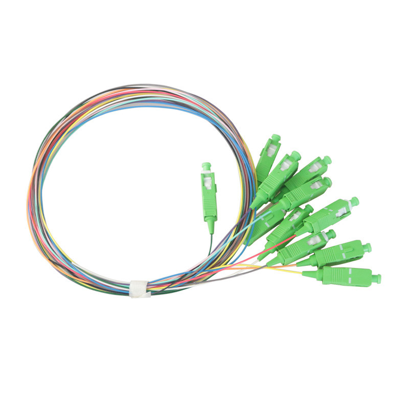 SC/APC-NC, LSZH, 0.9mm, 12 Fiber, G.657A2, 1 meter Color-coded 900μm ...