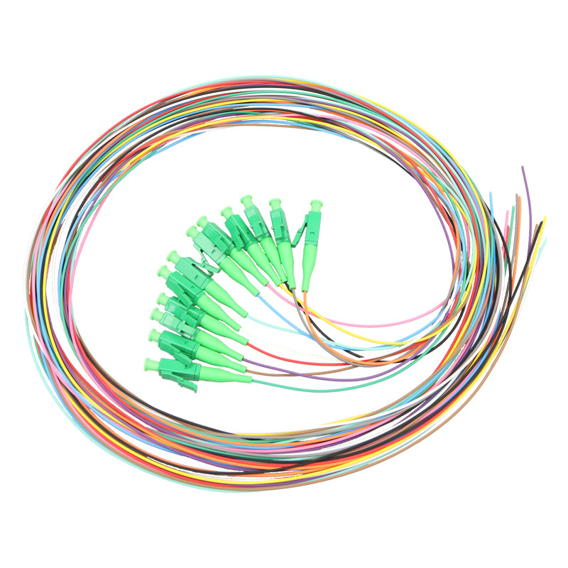 LC/APC-NC, with Green Boots, LSZH, 0.9mm, 12 Fiber, G.657A2, 1 meter ...