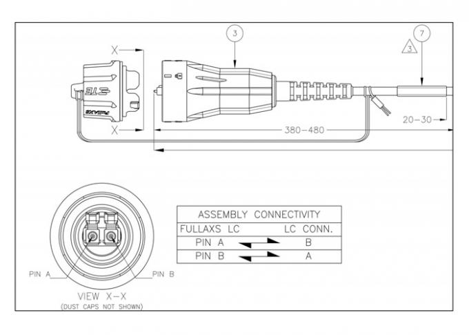 New Type FTTA Rugged Fiber Optic Cable Assemblies FULLAXS Connector ...