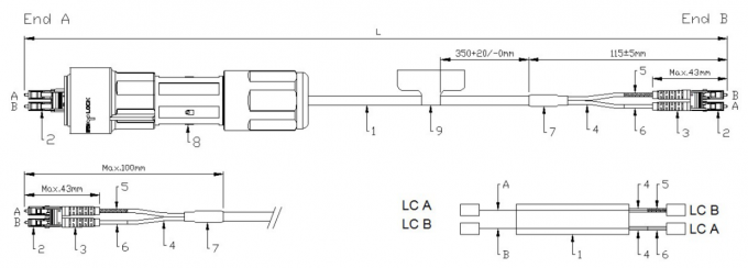 KINGSIGNAL Water-proof Full Protection Module Duplex LC FTTA Fiber ...
